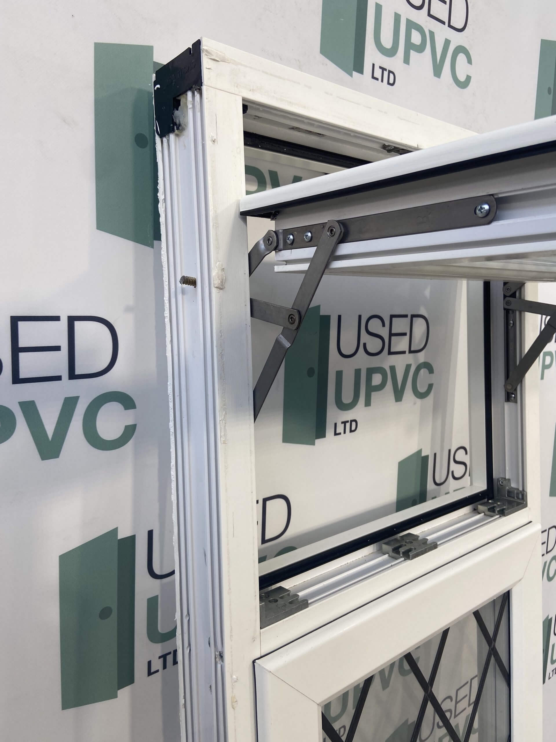 Composite White Casement window | Green doors