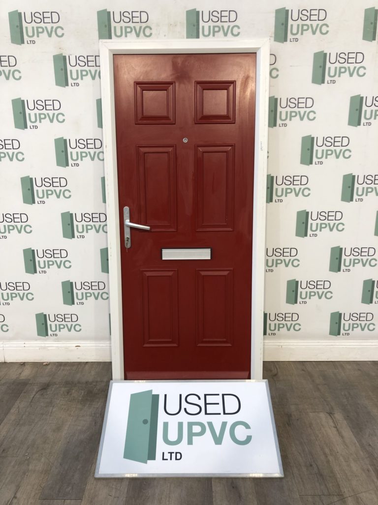 Masterdor Wooden Red Front Fire Door | Green doors