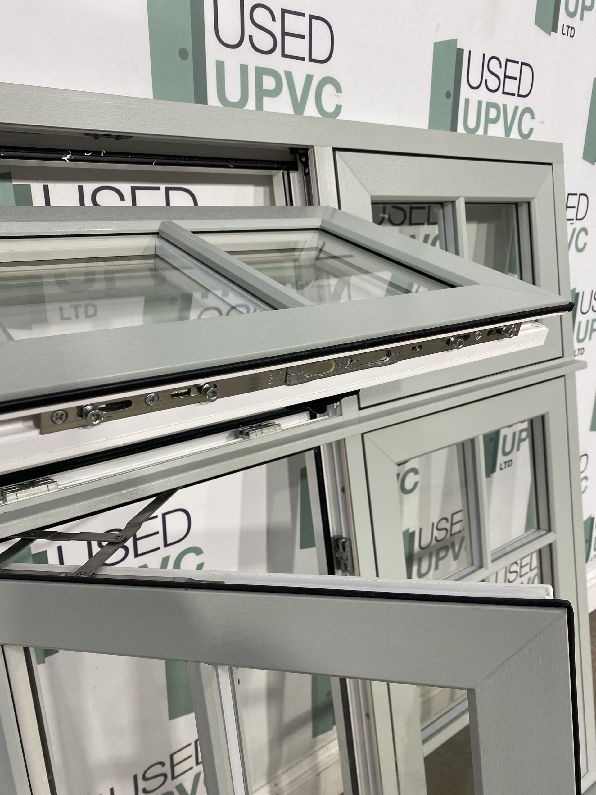The Residence Collection uPVC Grey Casement Window | Green doors