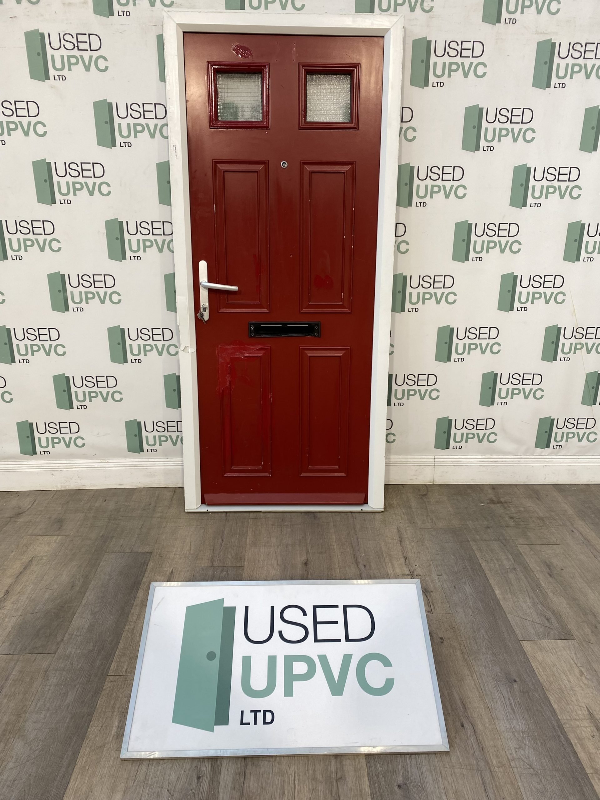 Masterdor Wooden Red Front Fire Door | Green doors