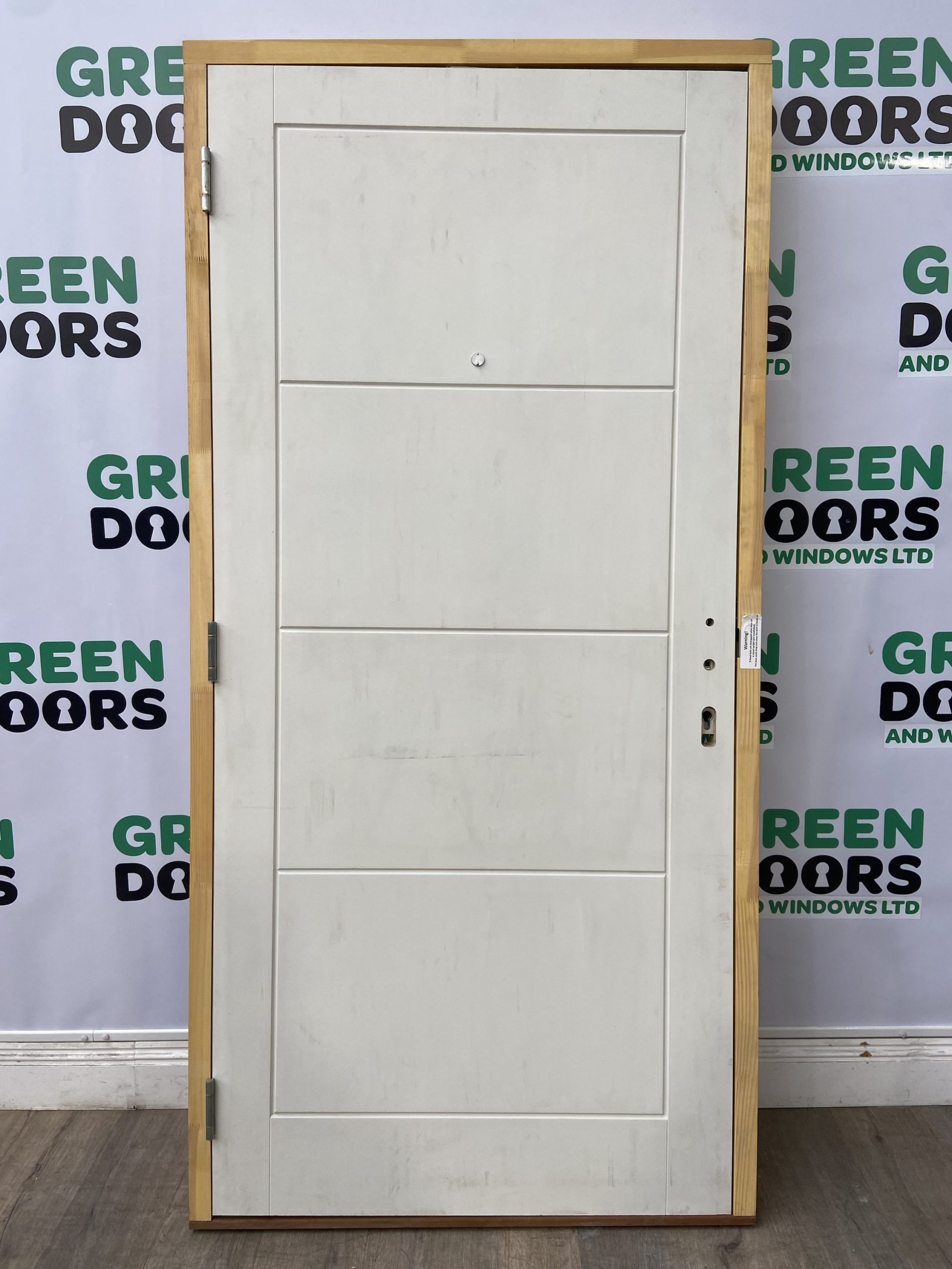 Premdor Engineered Core Back Fire Door | Green doors