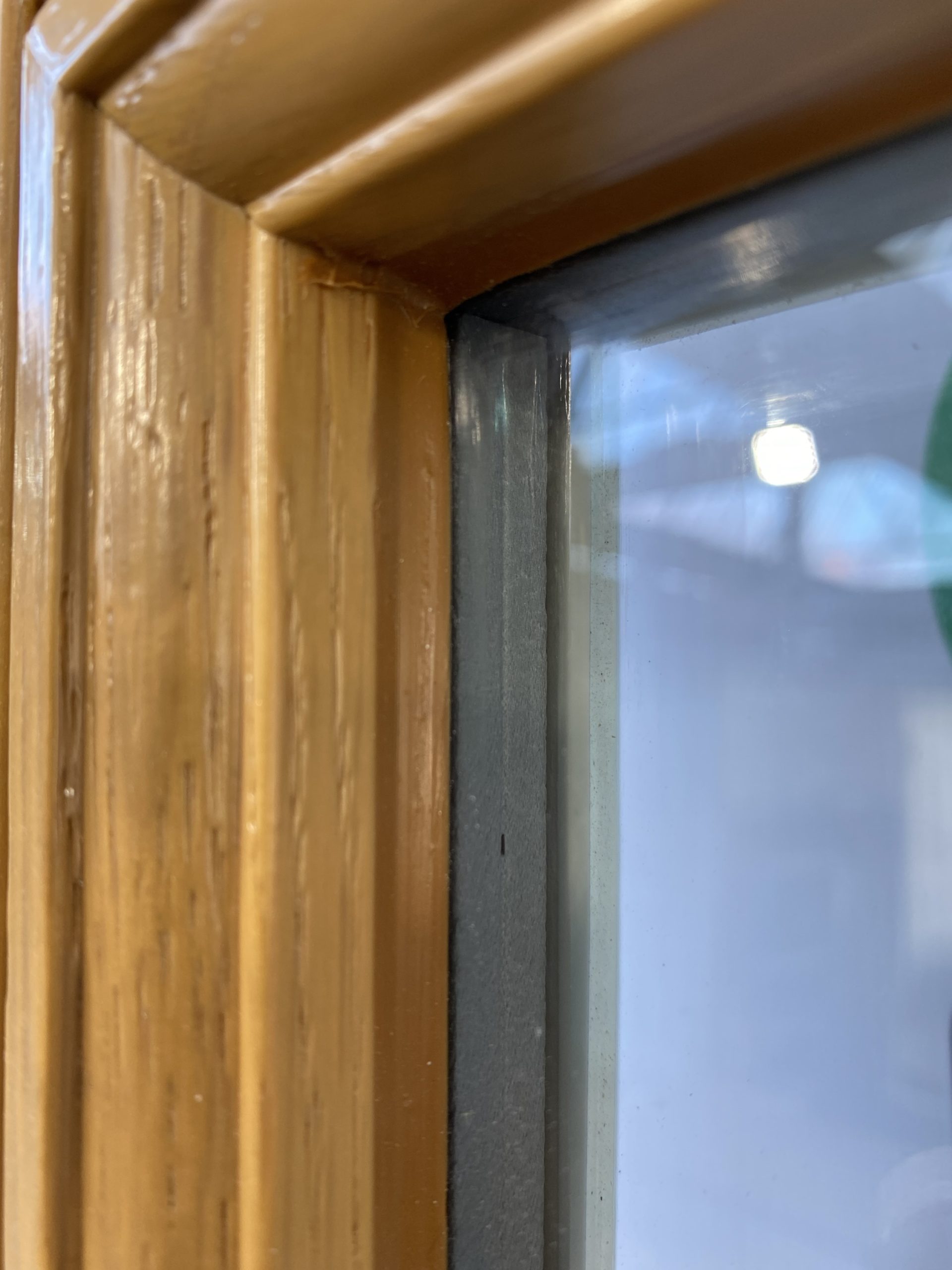 Timber Windows Solid Oak Brown (Golden Oak) French Doors | Green doors