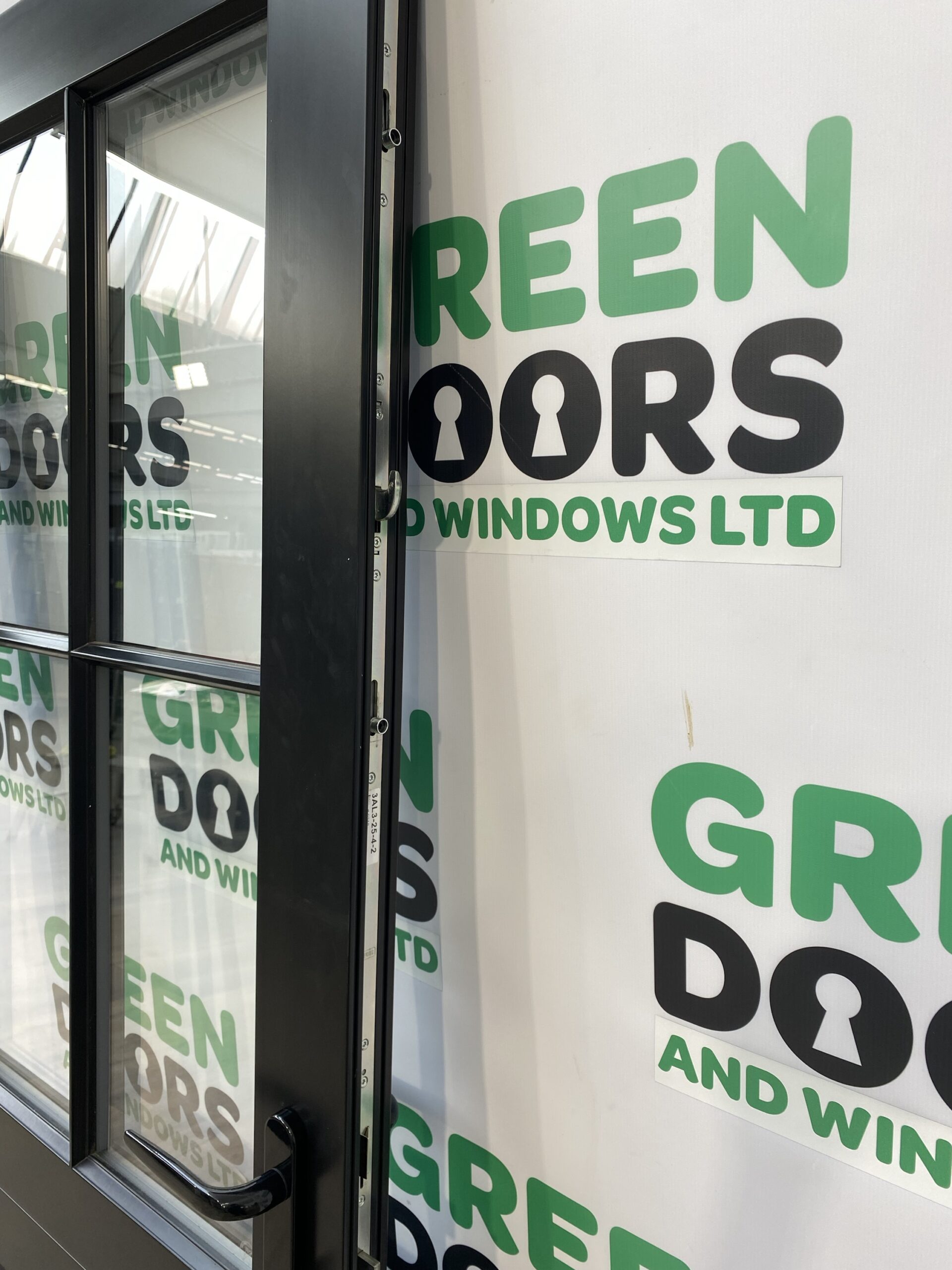 Timber Windows Wooden - Pine Black Back Door | Green doors