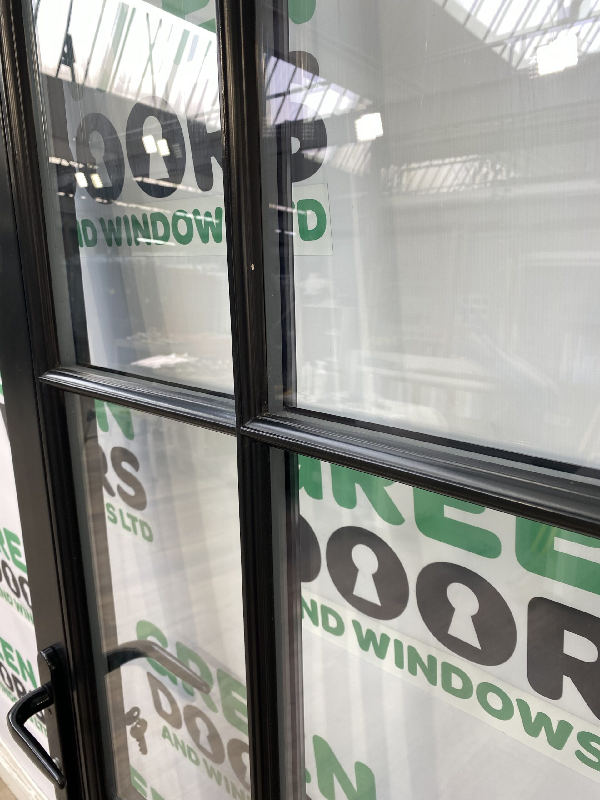 Timber Windows Wooden - Pine Black Back Door | Green doors