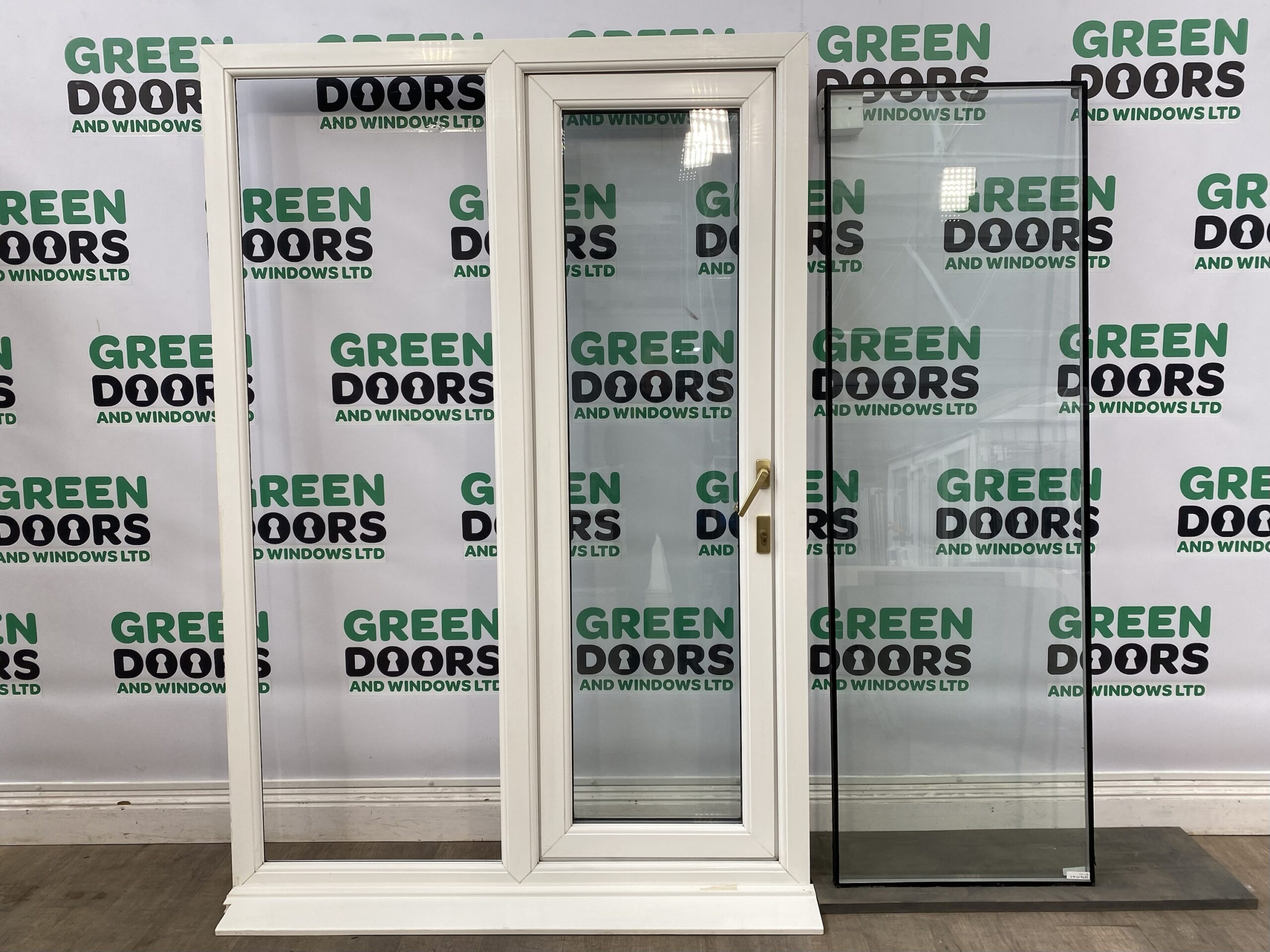 uPVC White Tilt & Slide Back Door | Green doors