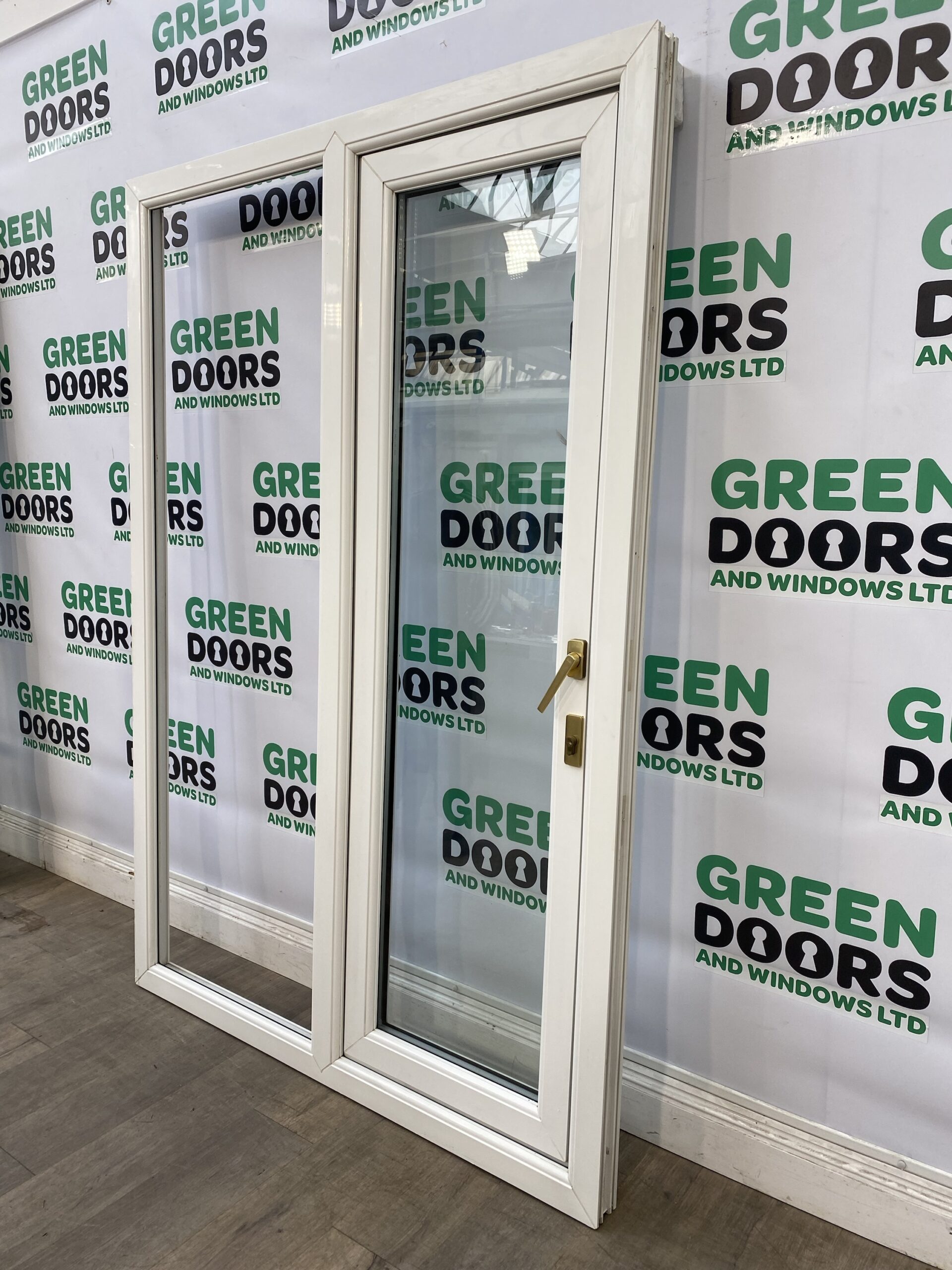 uPVC White Tilt & Slide Back Door | Green doors