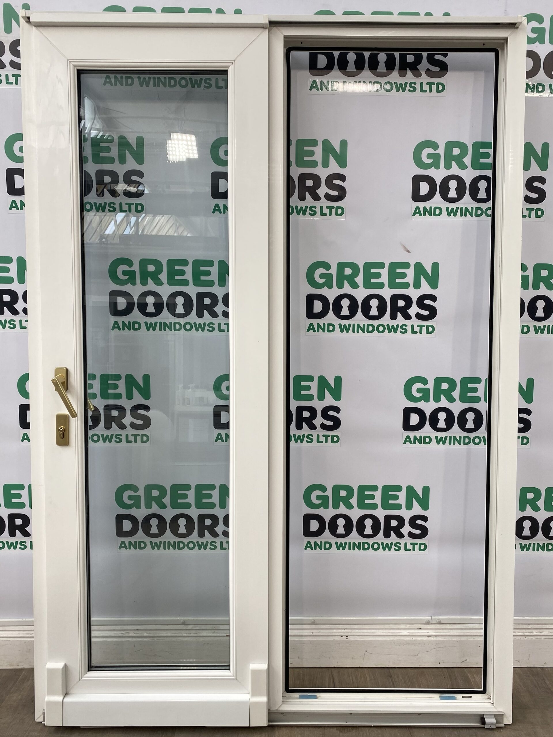 uPVC White Tilt & Slide Back Door | Green doors