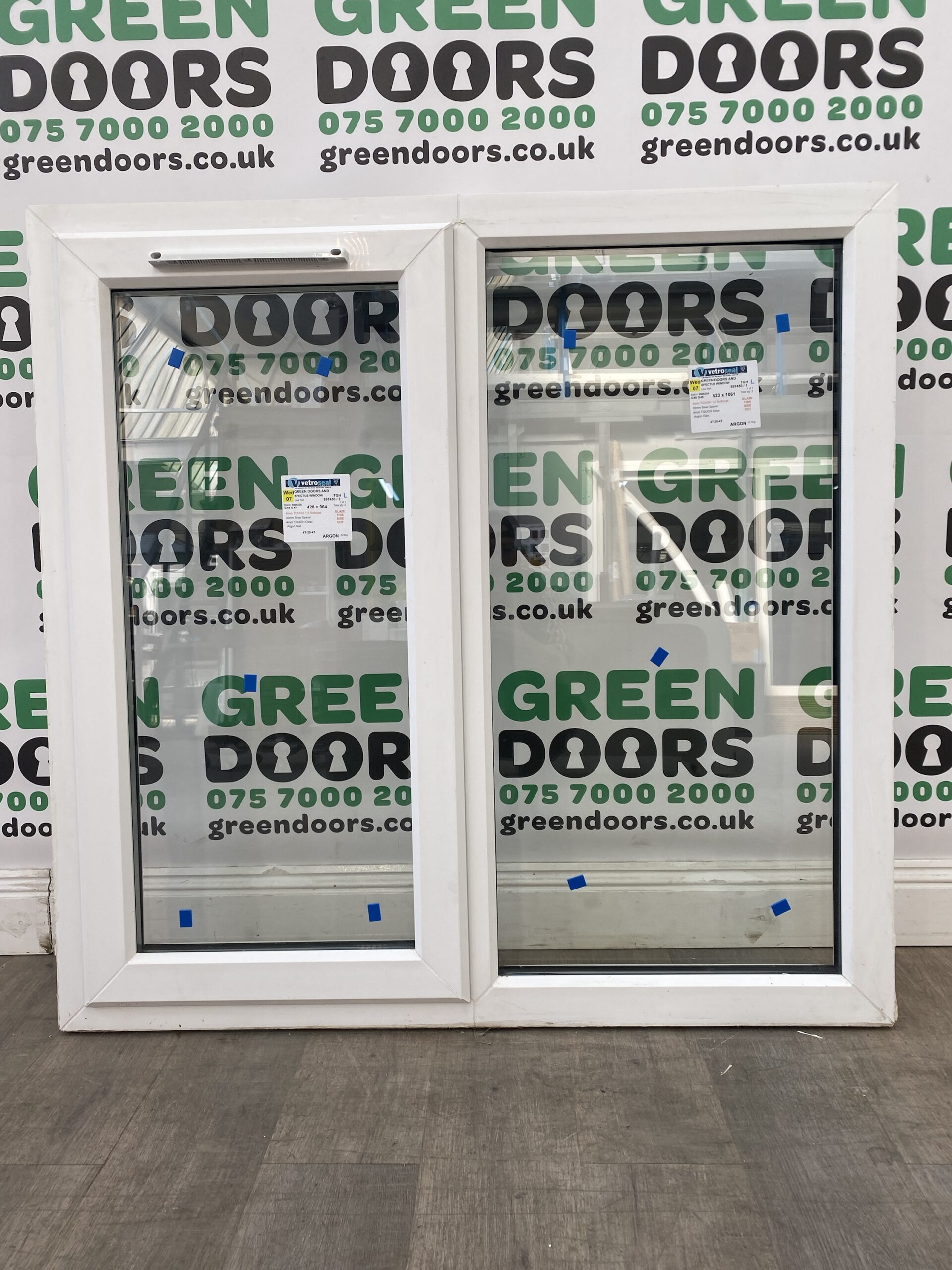 Selecta Systems Upvc White Casement Window | Green doors