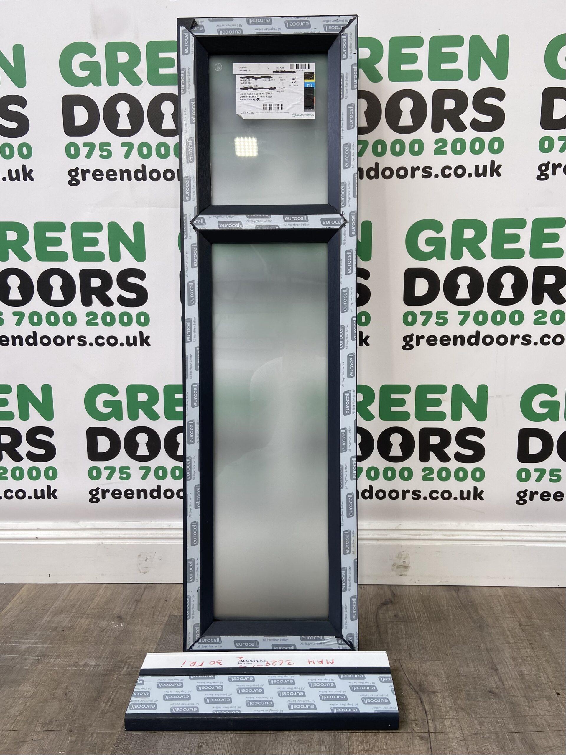 Eurocell uPVC Anthracite Grey Fixed Window | Green doors