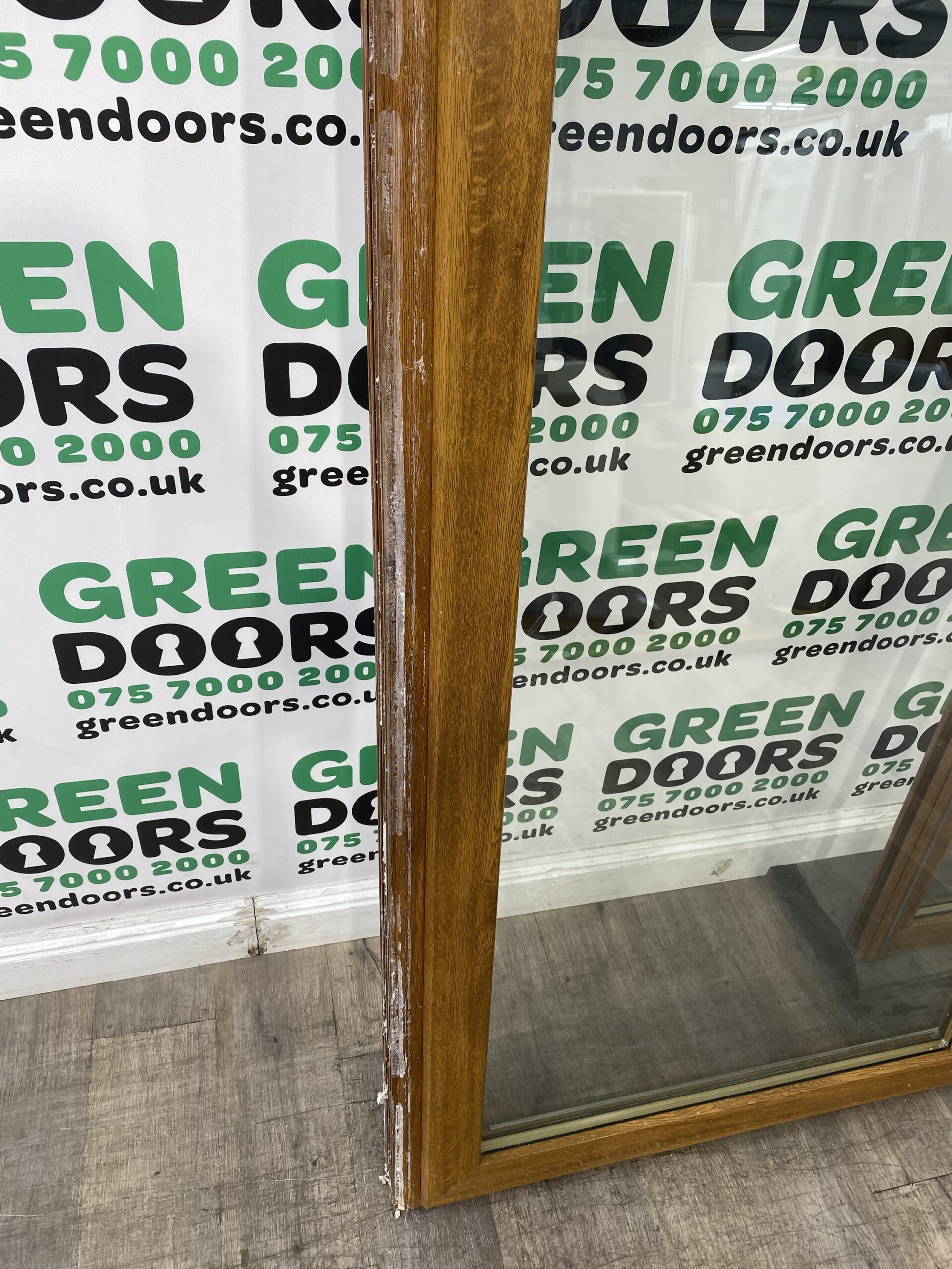 Upvc Brown (Golden Oak) Patio/Sliding Doors | Green doors