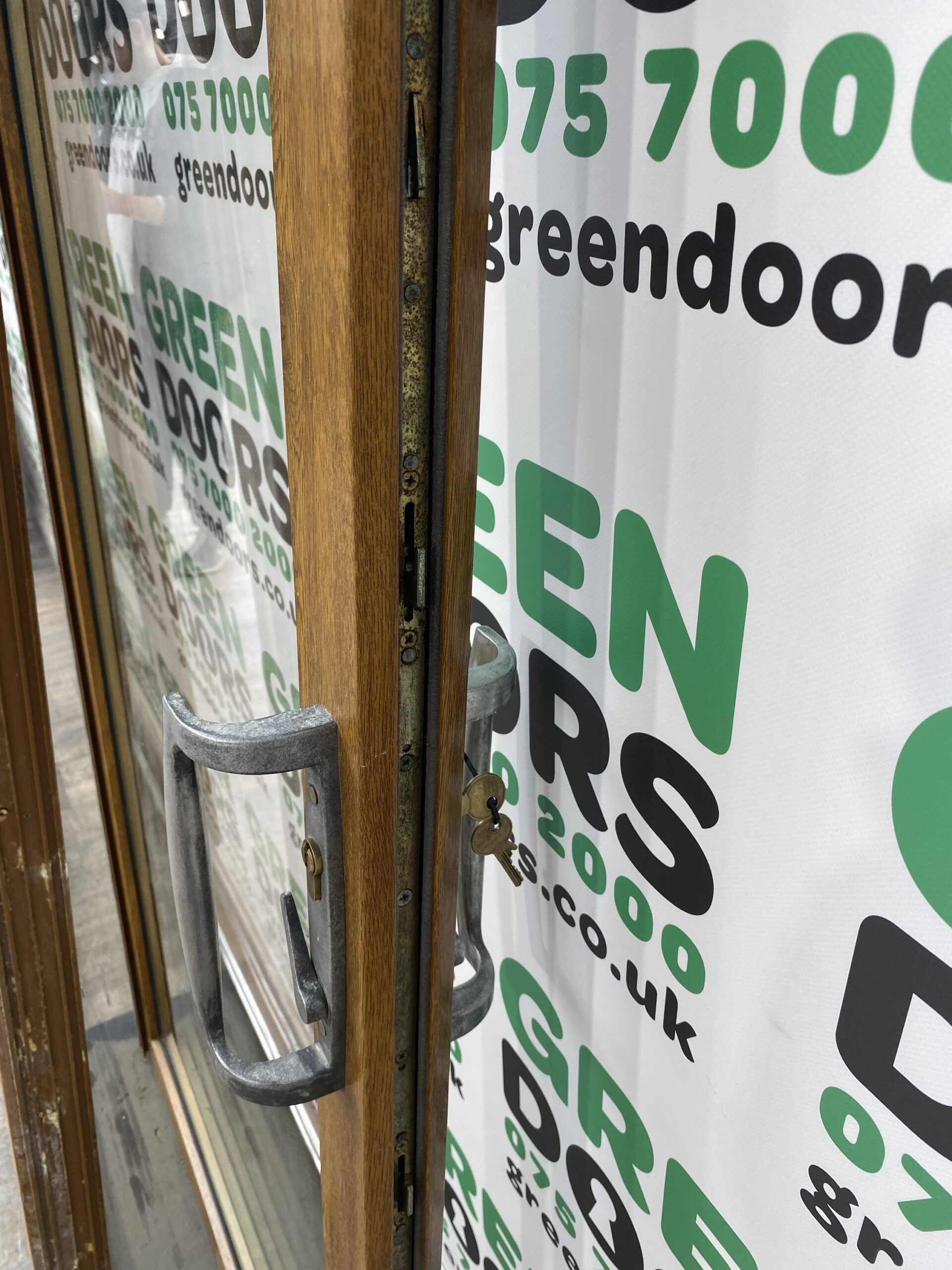 Upvc Brown (Golden Oak) Patio/Sliding Doors | Green doors