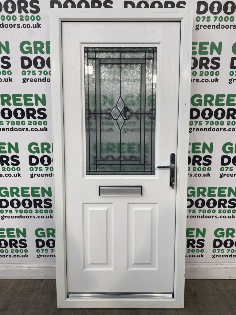 Rehau Upvc White Front Door | Green doors