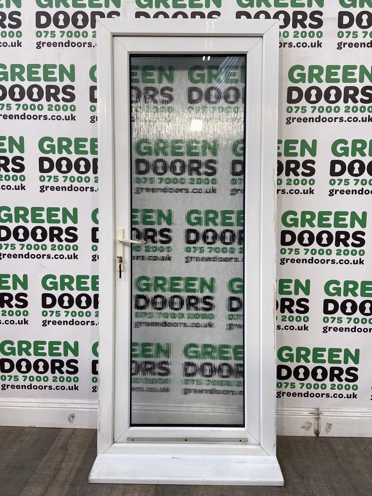 Upvc White Back Door | Green doors