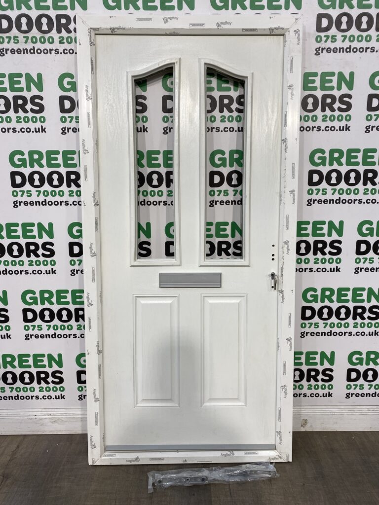 Composite Cream Front Door | Green doors