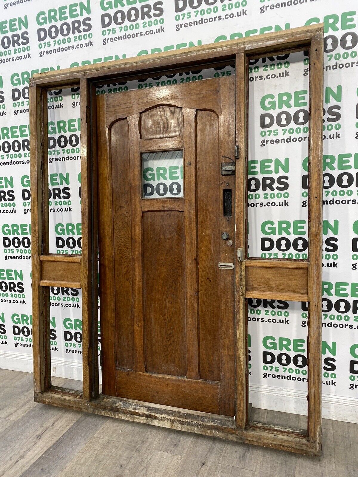 Solid Oak Front Door | Green doors