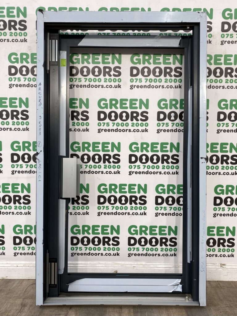 Aluminium Anthracite Grey Back Door | Green doors