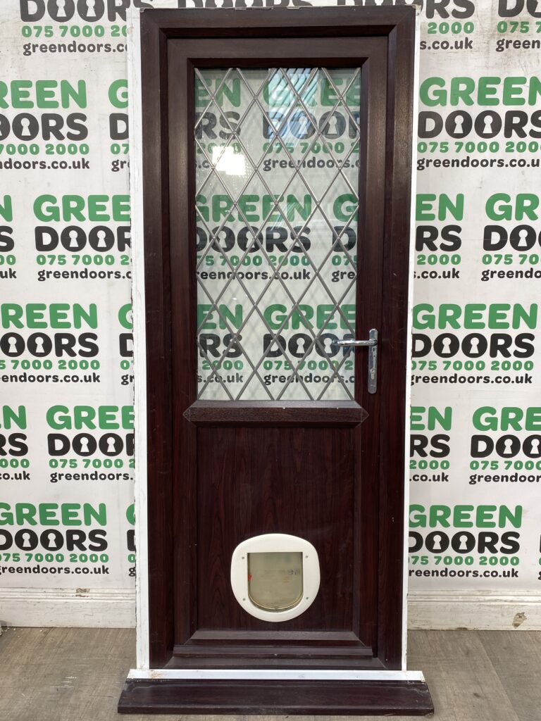 Rosewood uPVC Back Door | Green doors