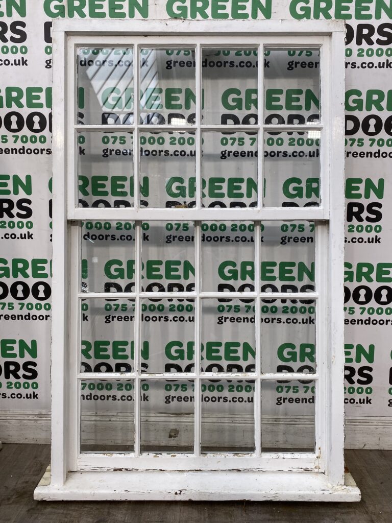 Wooden Box Sash Window | Green doors