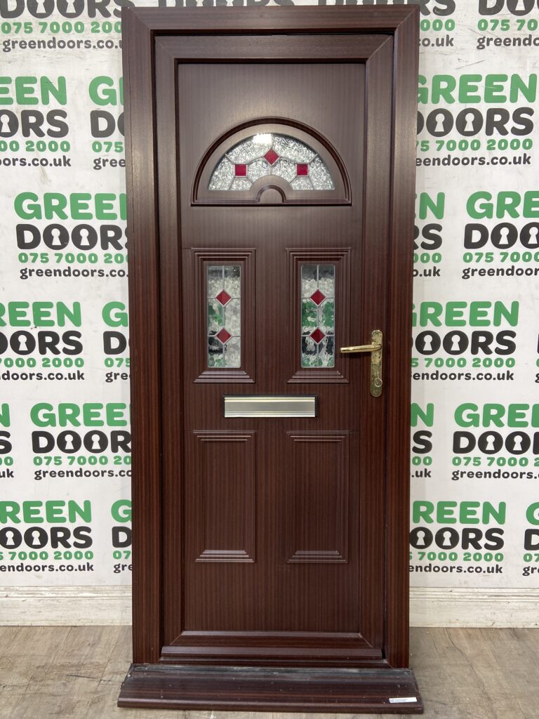 Brown uPVC Front Door | Green doors