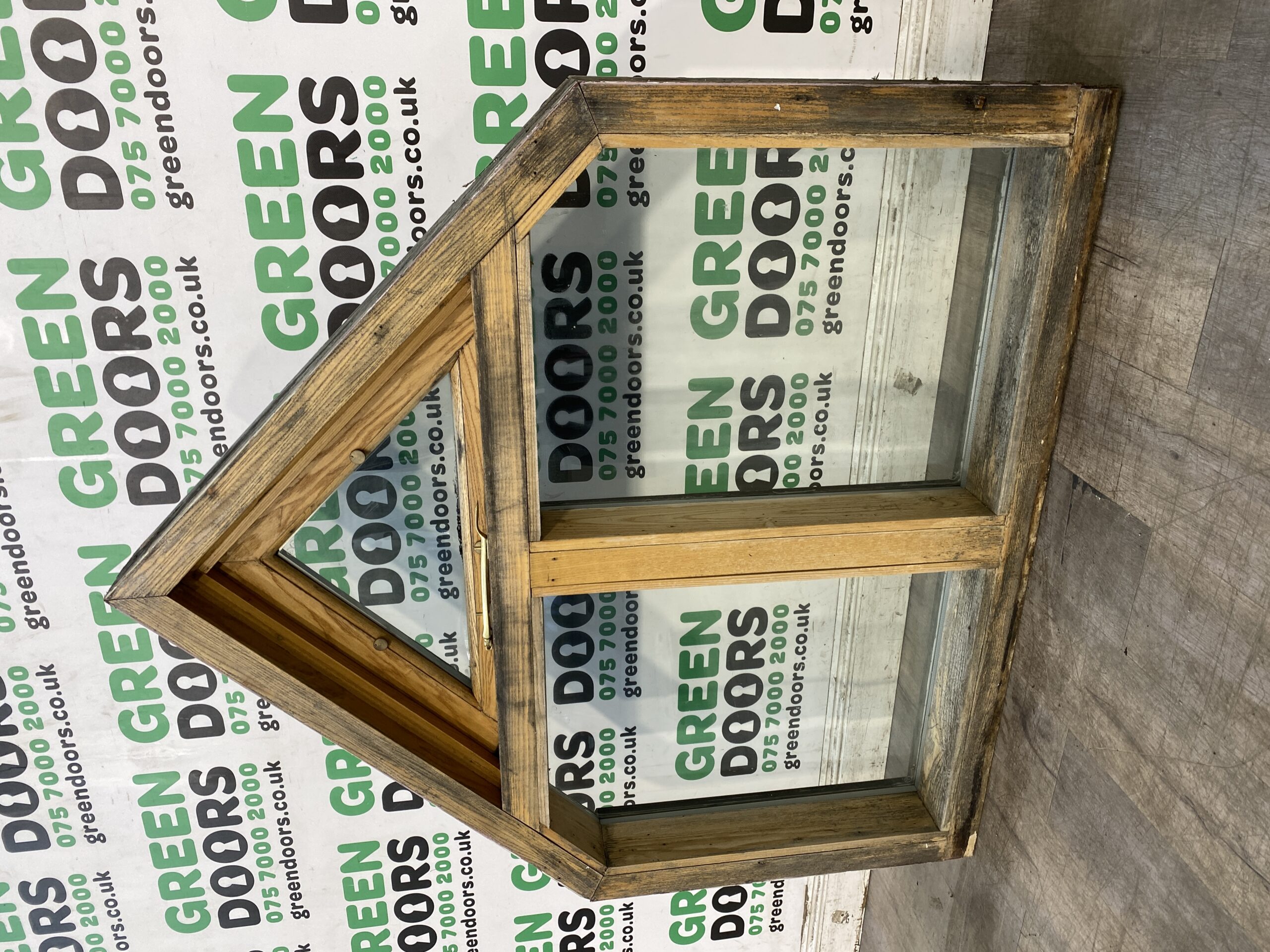 Solid Oak Gable End Window | Green doors