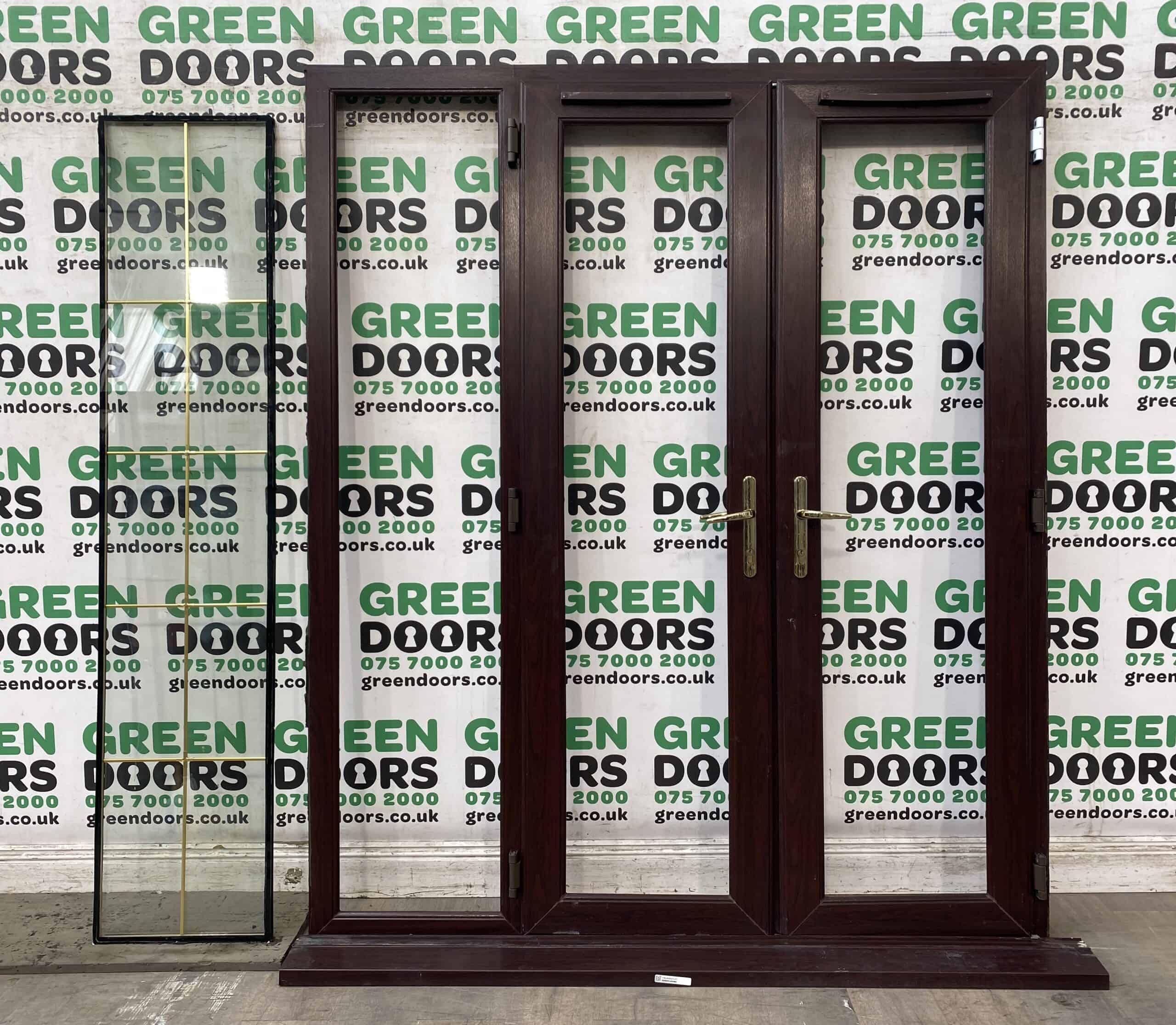 Brown uPVC French doors | Green doors