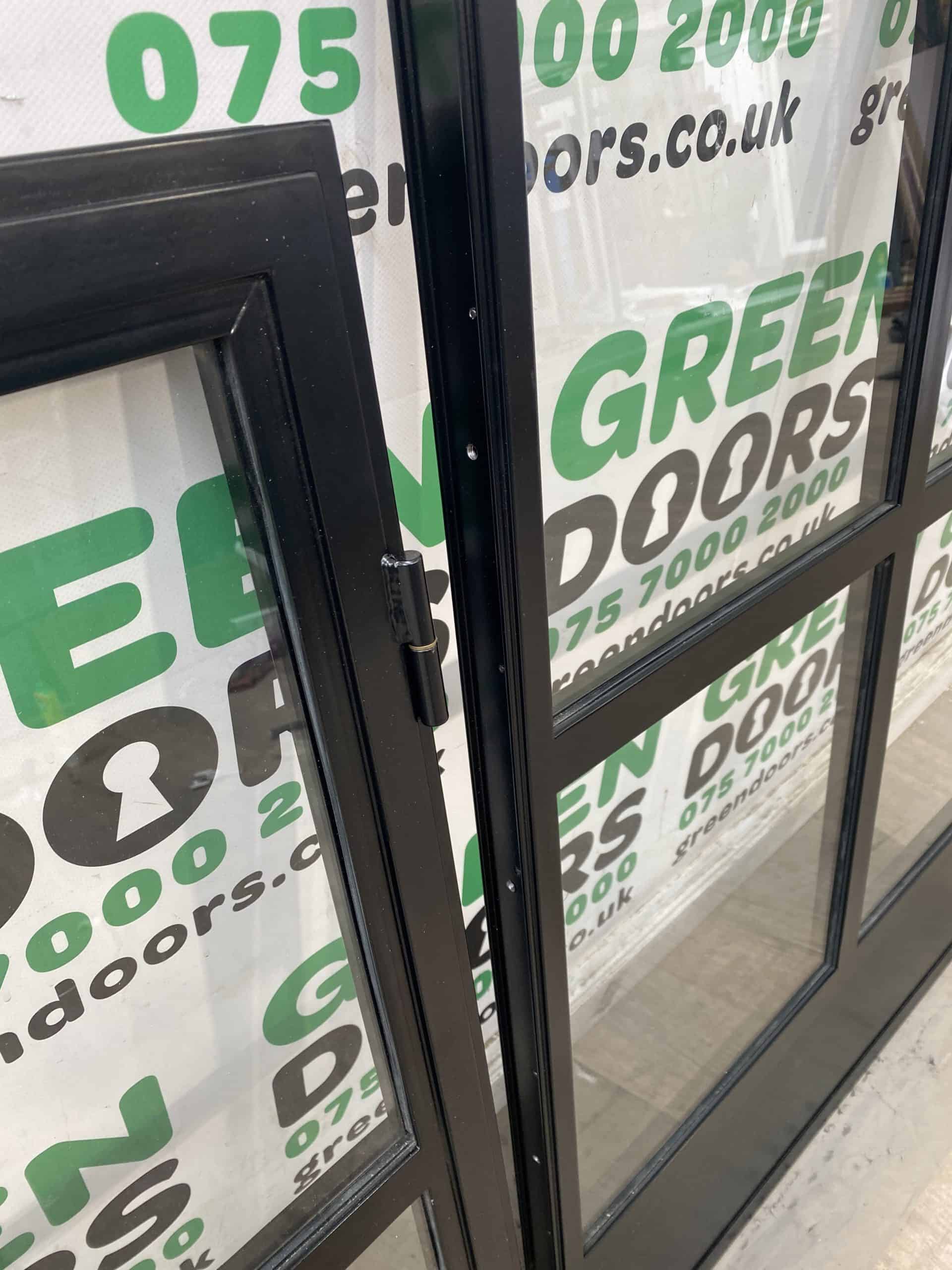 Black Steel Back door | Green doors