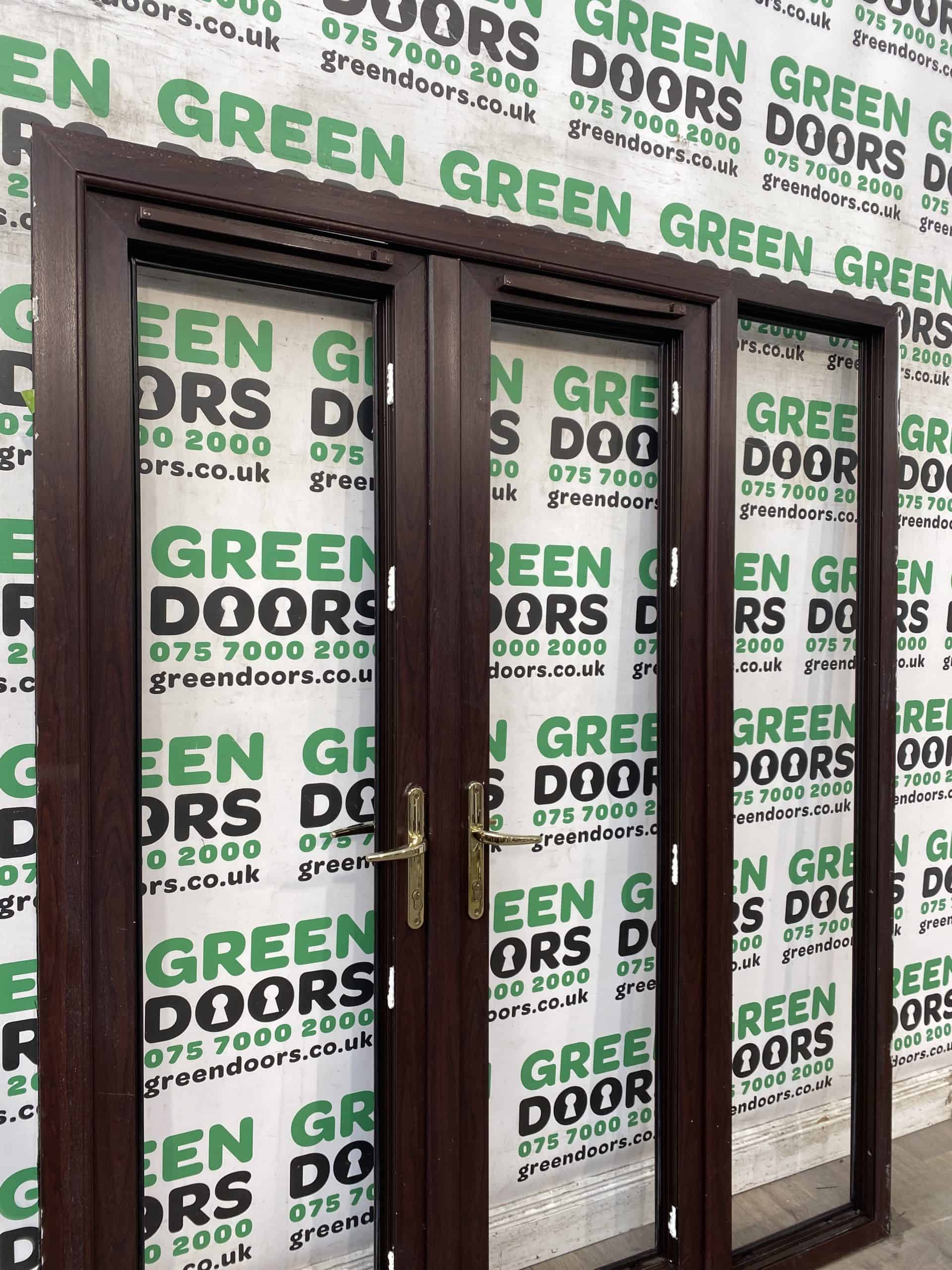 Brown uPVC French doors | Green doors