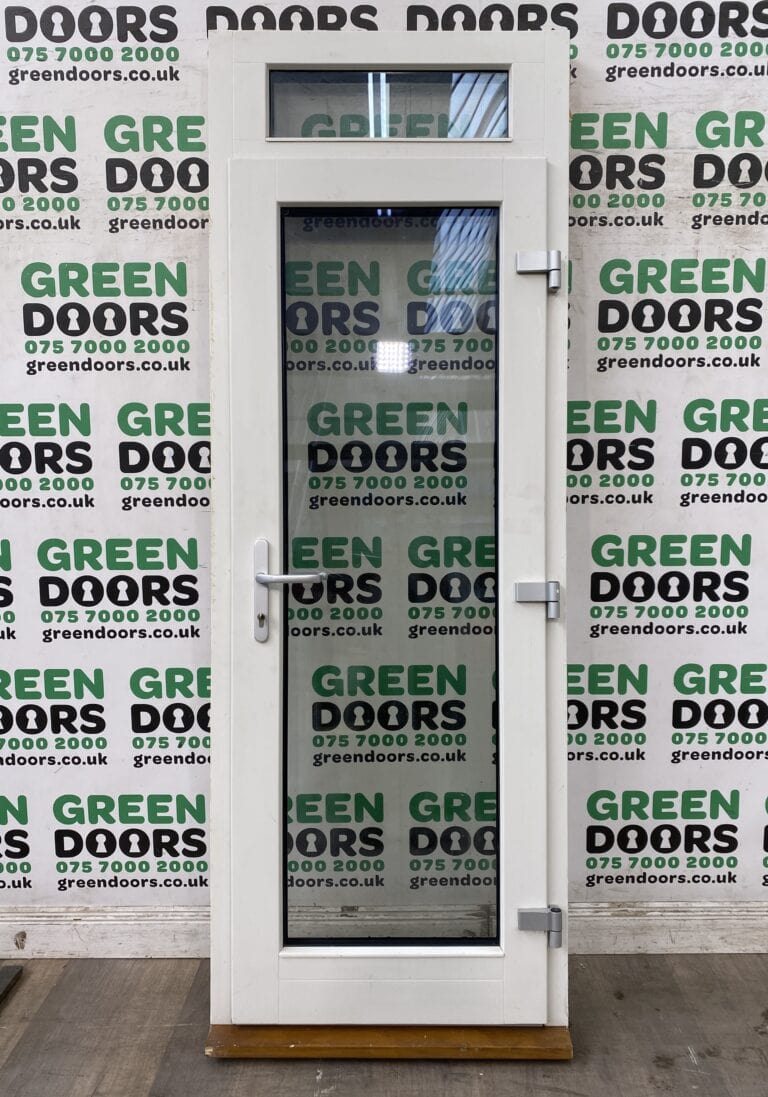 White Wooden Back door | Green doors