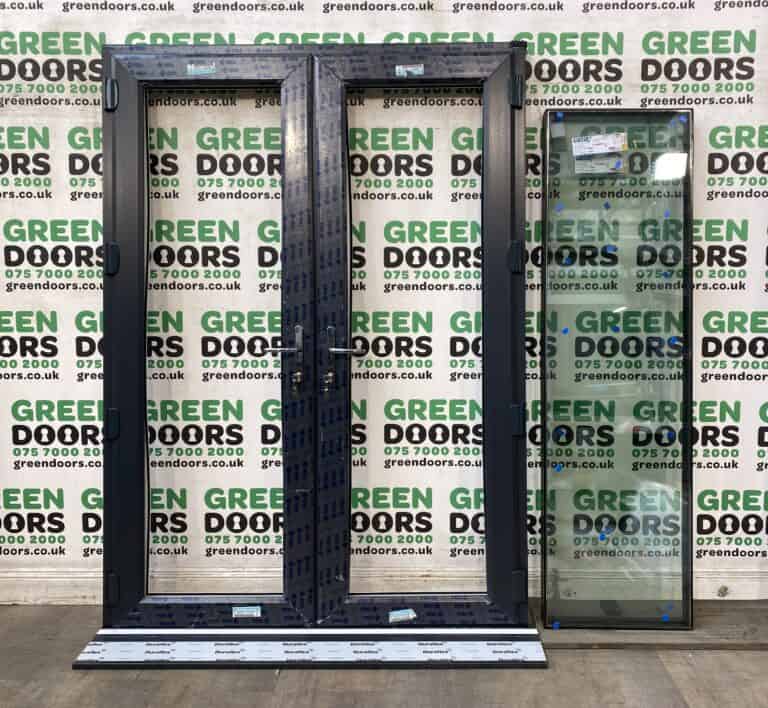 Grey uPVC French doors | Green doors