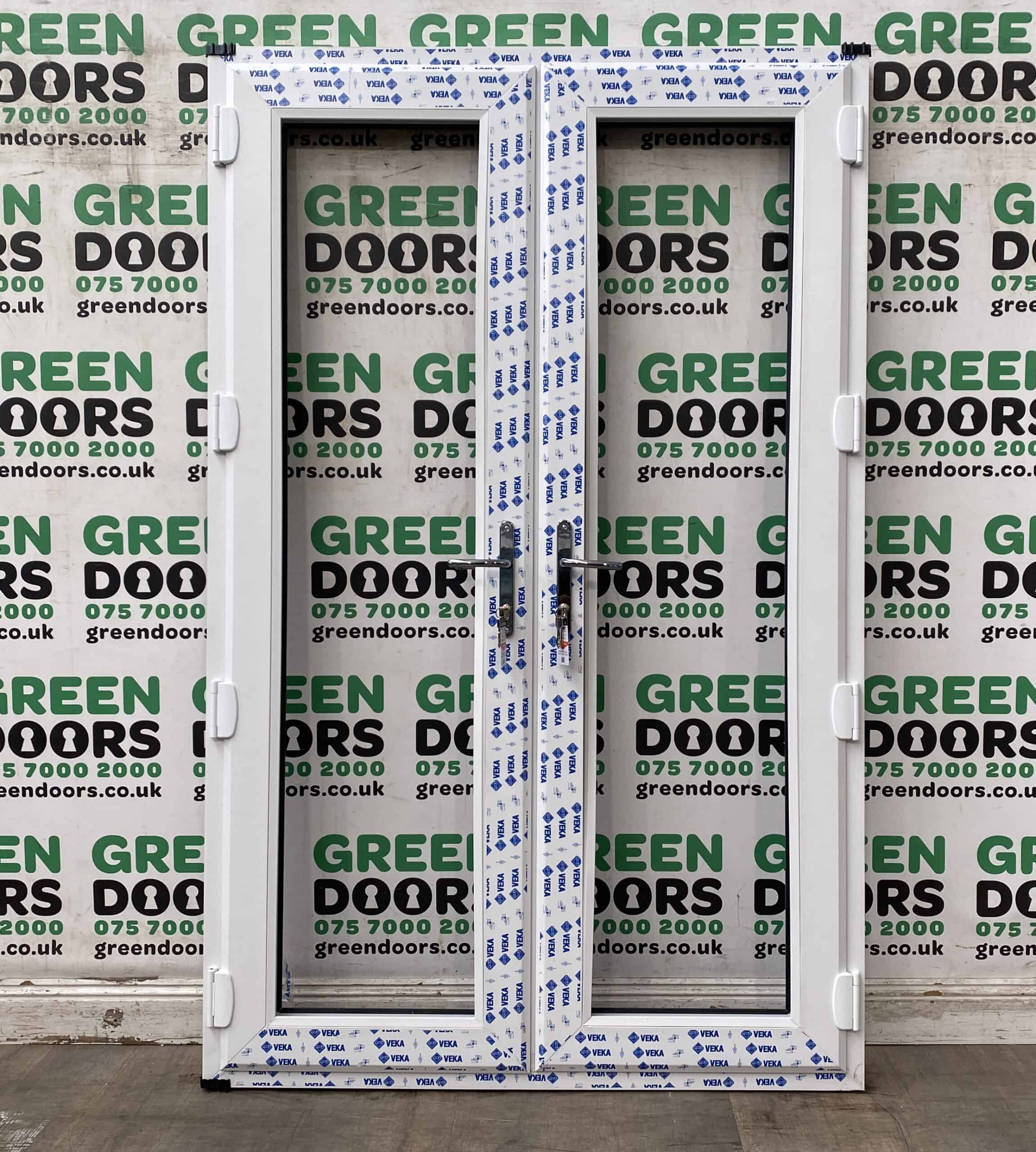 Grey uPVC French doors | Green doors
