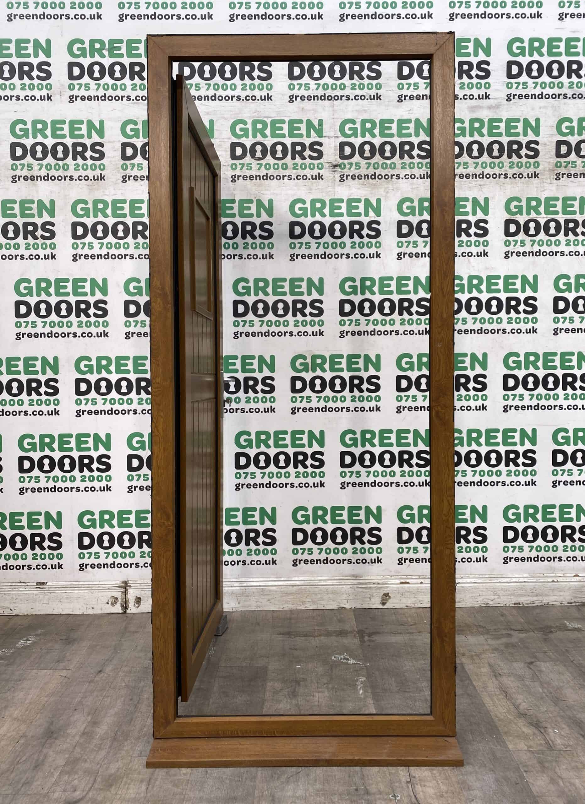 uPVC Back door | Green doors