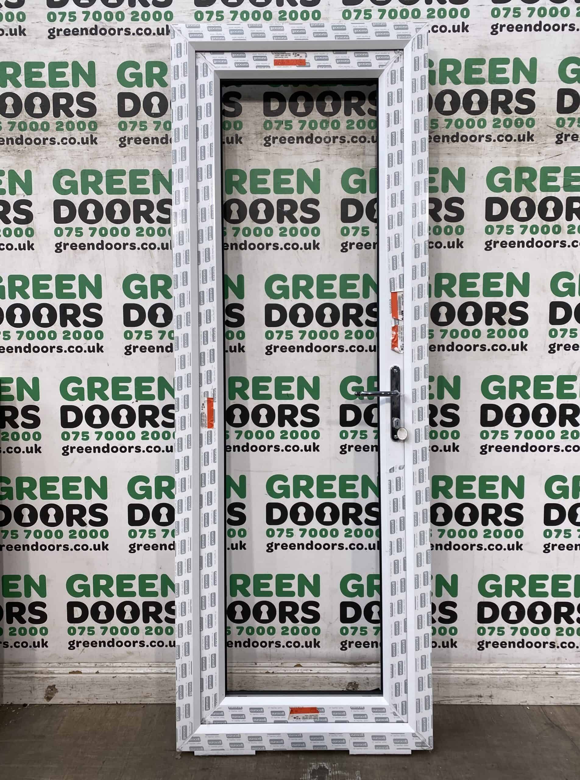 Black uPVC Back door | Green doors